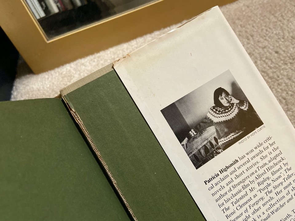 Ripley Under Ground book PATRICIA HIGHSMITH 1st Edition 1st Printing ...