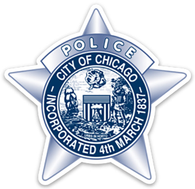 CHICAGO POLICE STAR DECAL STICKER: Letterhead Star, Size 3" | eBay