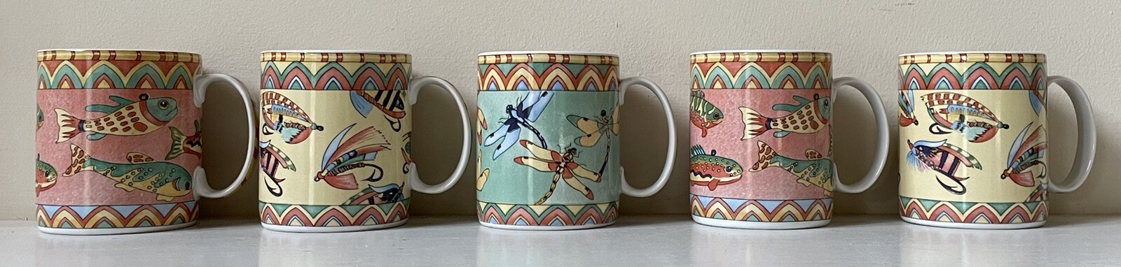 Set of 5 Siddhia Hutchinson SPLASH Mugs 3 7/8" | eBay