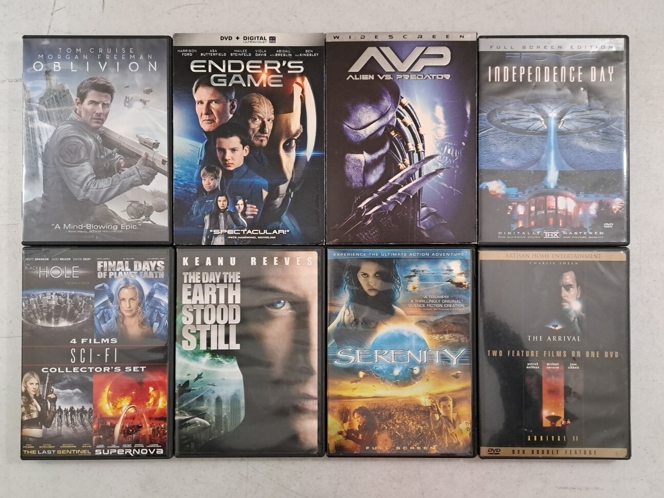 Lot Of 8 DVDs-Aliens Sci-fi Fantasy & More (12 Movies) 5.2.52A ...