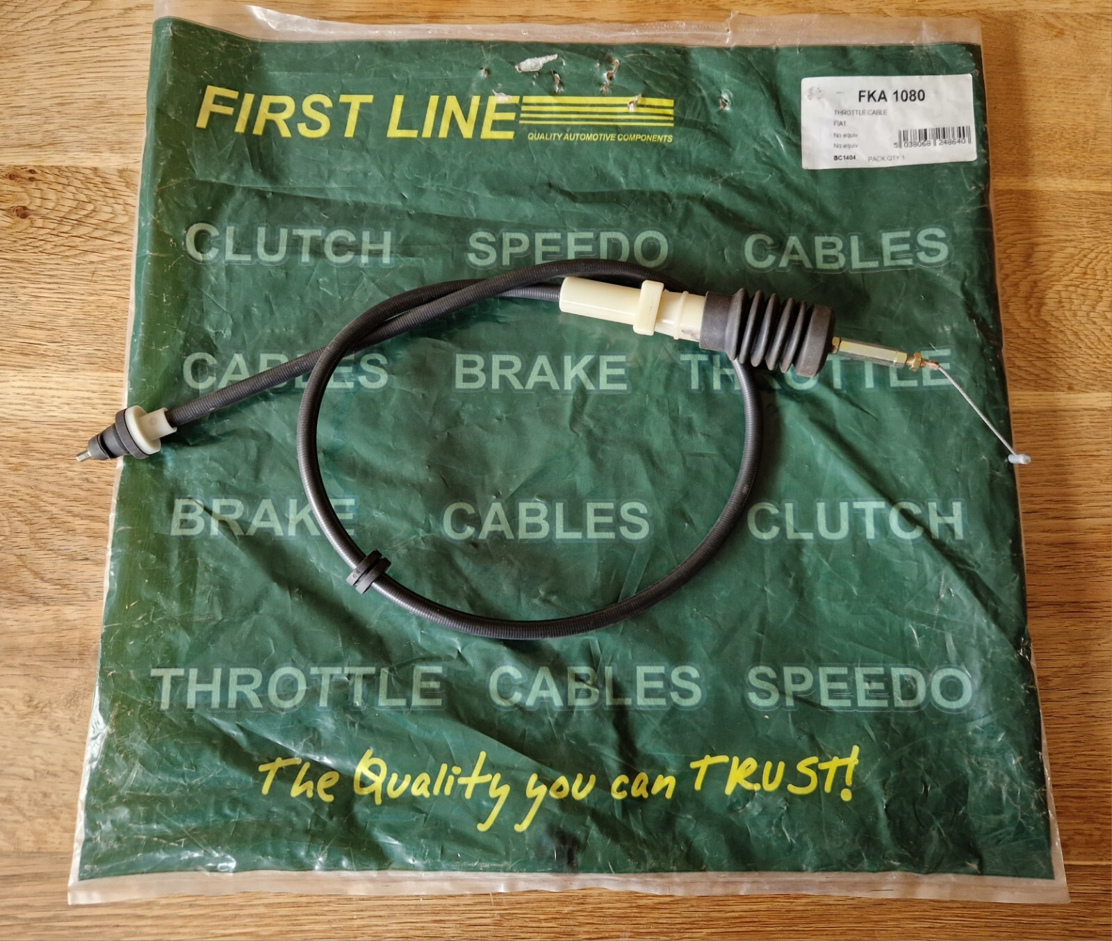Accelerator Cable fits FIAT UNO 146 1.1 85 to 94 Throttle Firstline ...