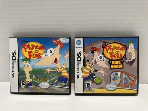 M927 Phineas and Ferb And Ride Again Lot Of 2 Authentic Nintendo DS ...