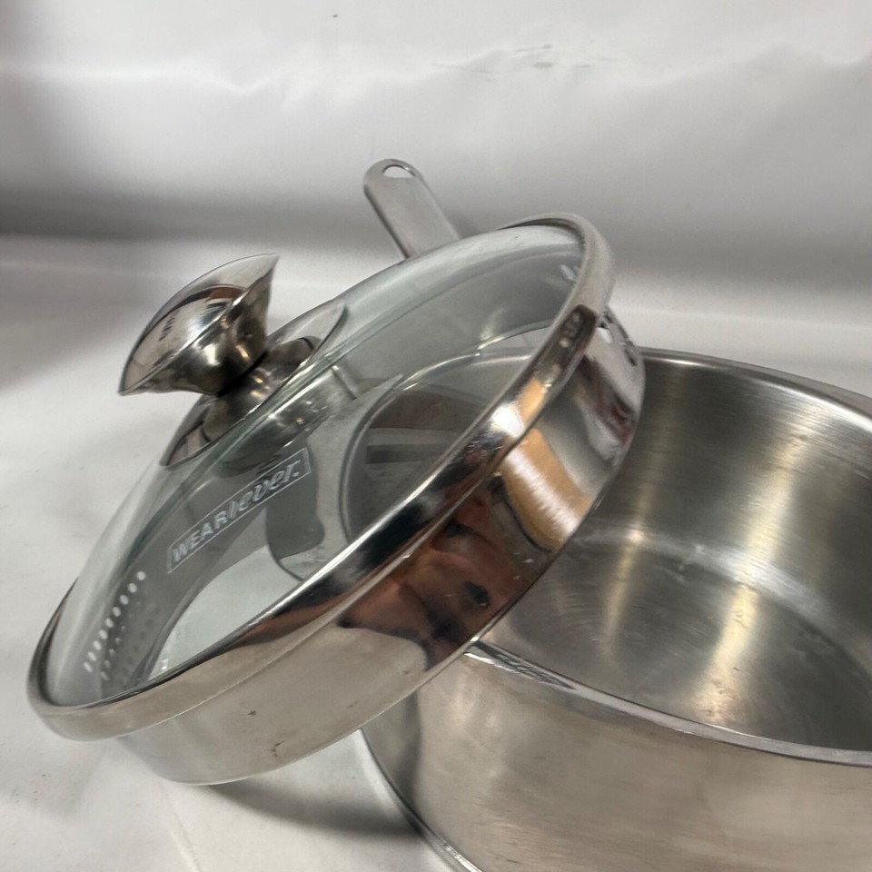 Wear Ever 1.5 Quart Dual Pour Spout Stainless Steel Sauce Pan With ...