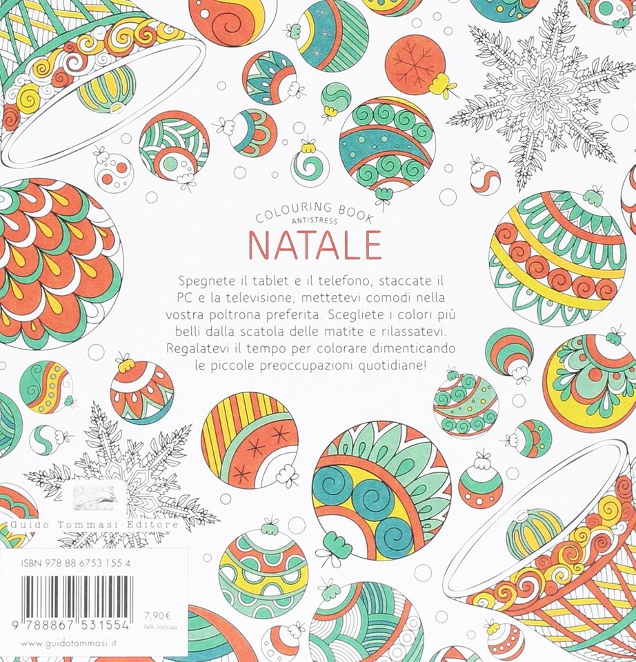 Aa.Vv. Natale. Colouring book antistress (Paperback) | eBay