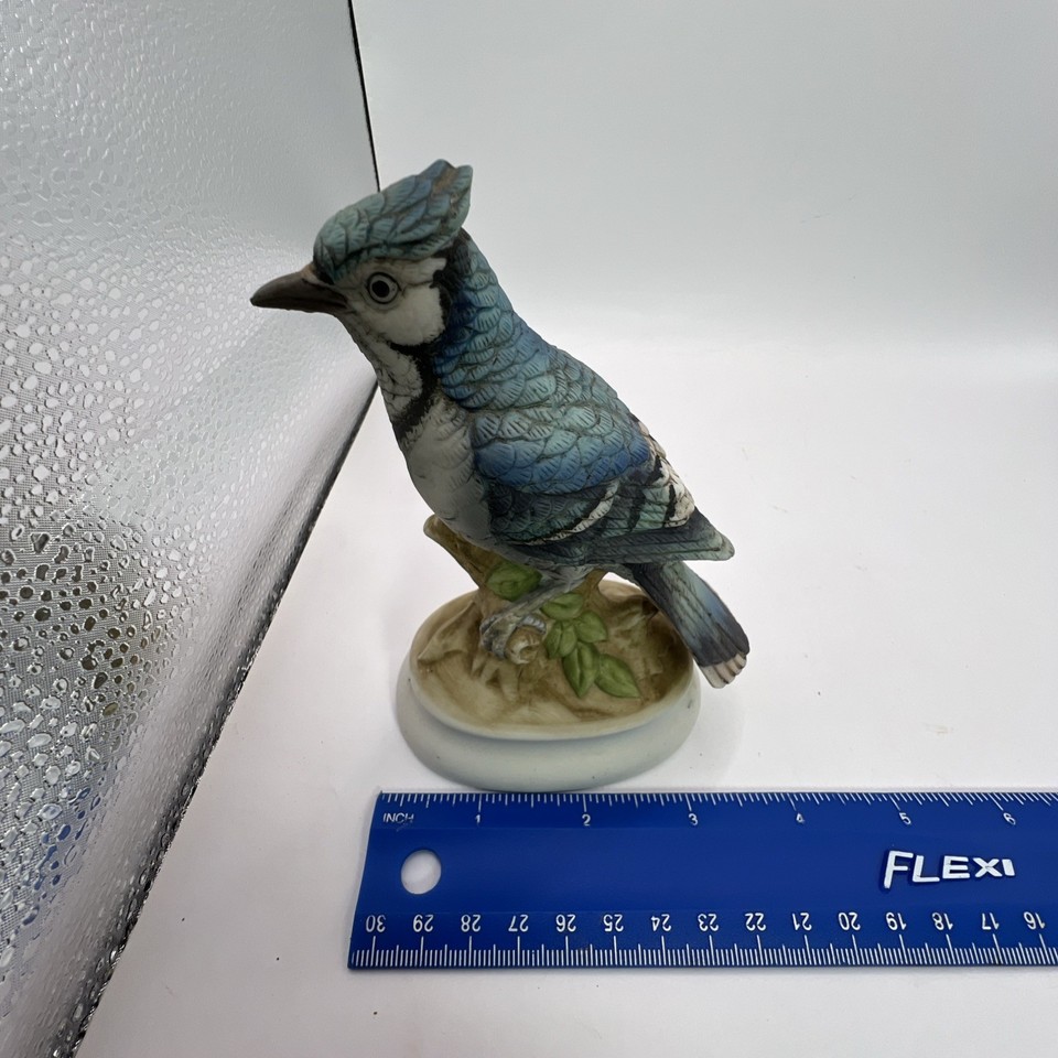 Vintage Lefton Blue Jay #KW395 Porcelain Figurine 5.5 Inches Tall | eBay