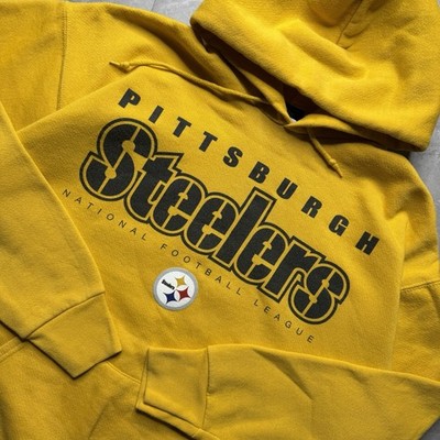 Vintage 2000s NFL Team Apparel Pittsburgh Steelers Yellow hoodie NFL ...