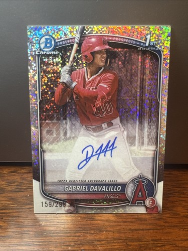2025 Bowman Chrome Gabriel Davalillo Auto Speckle Refractor 1st #159/ ...