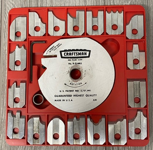 Vintage Sears Craftsman Molding Head Set with 18 Blades # 9-32003 | eBay