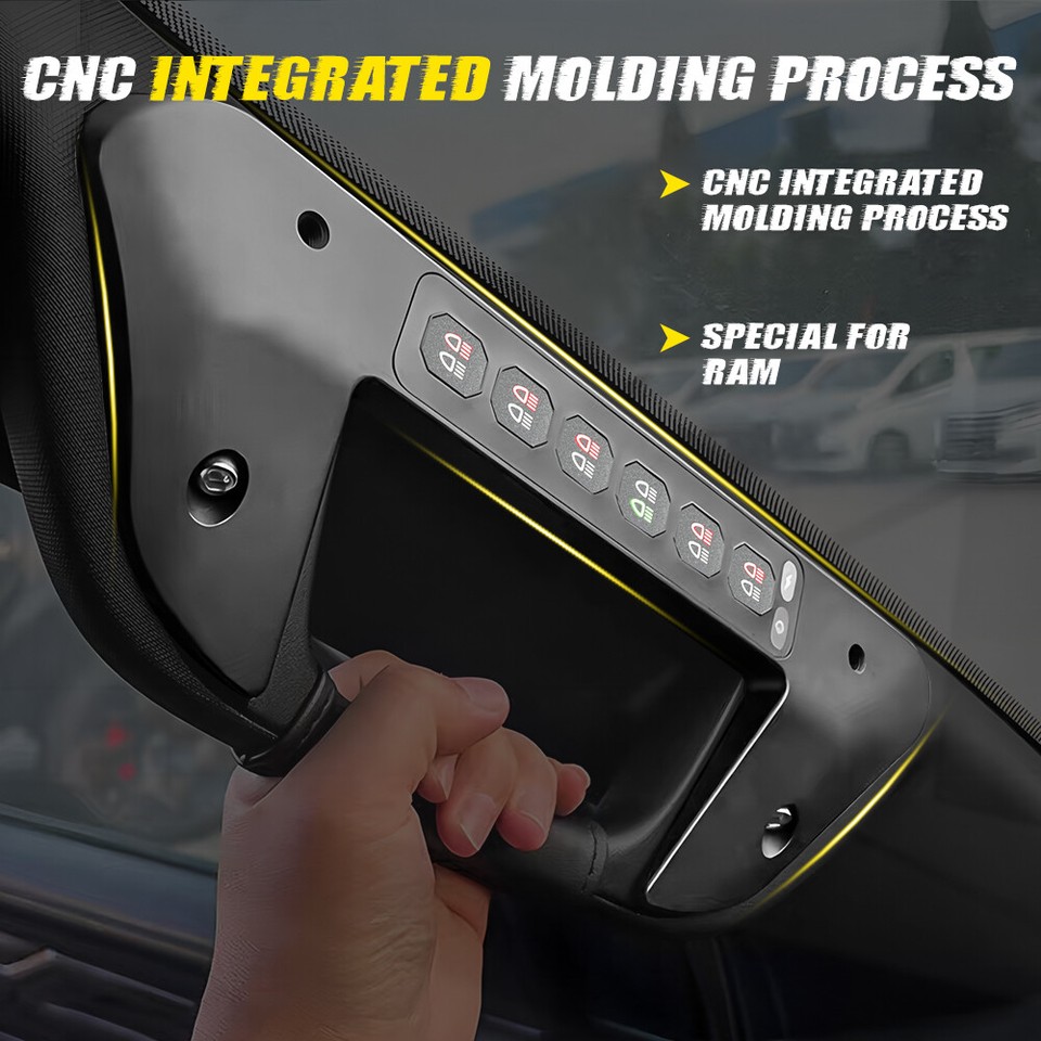 Grab Handle Switch Panel System For Dodge Ram RGB 6 Gang Wireless Light ...