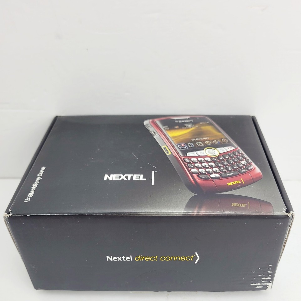 Nextel BlackBerry Curve 8350i - Red Smartphone With Box And Accessories ...
