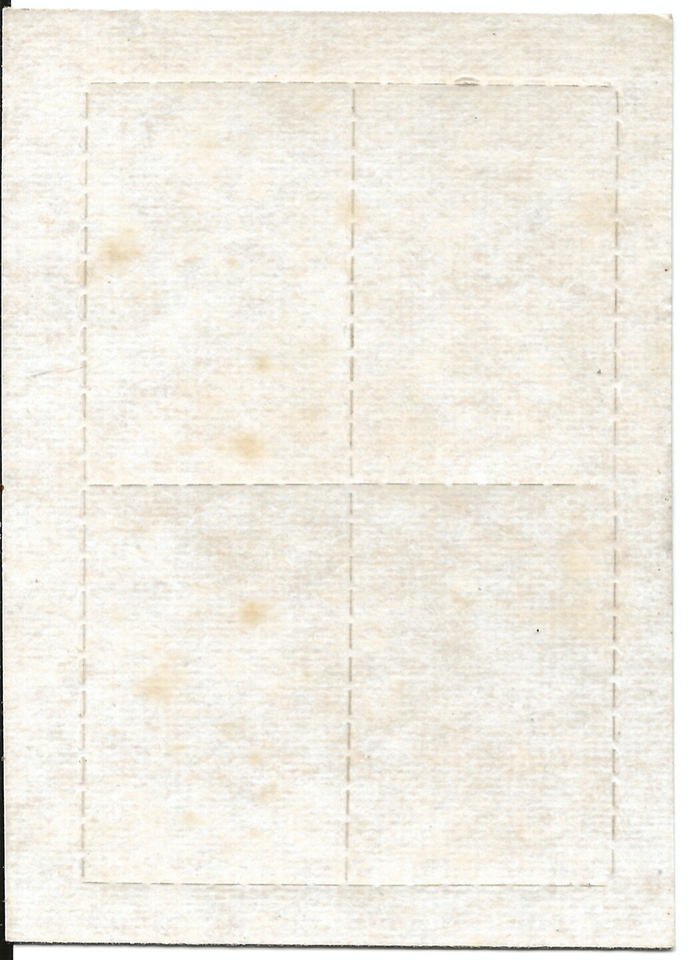 1969 Topps Mini-Cards (4-in-1) Jim Hart/Darrell Dess/Mick Tingelhoff ...