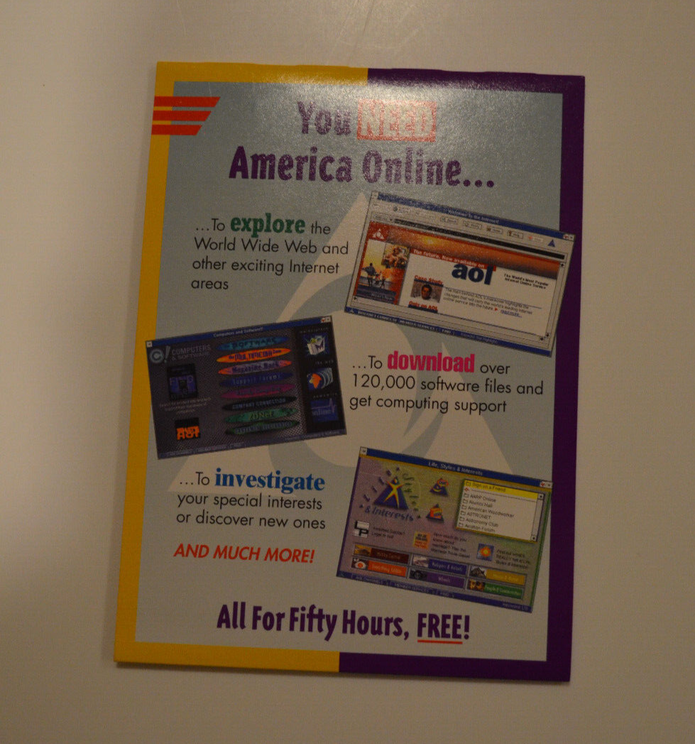 1997 America Online free trial disk-New | eBay