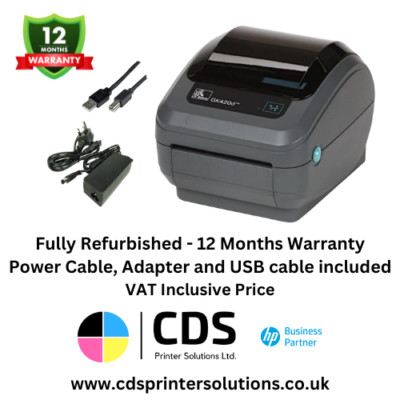Zebra GK420D Direct Thermal Label Printer USB/Ser/Par for DHL UPS GLS ...