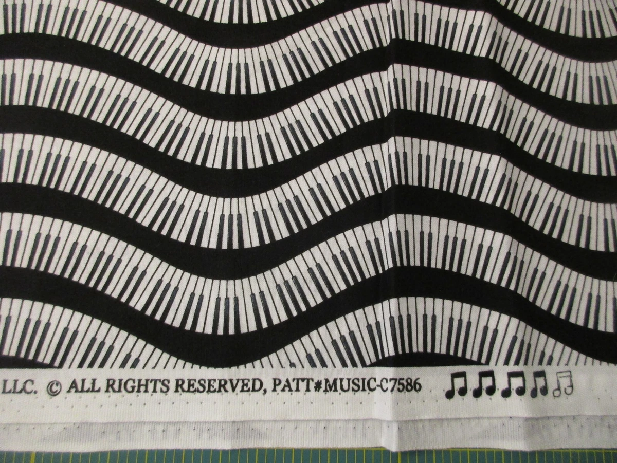 Music Piano Keys Fabric