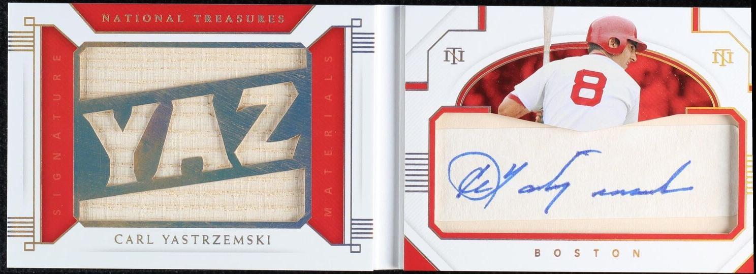 2021 Panini National Treasures - Cut Signature Material Booklets Carl ...