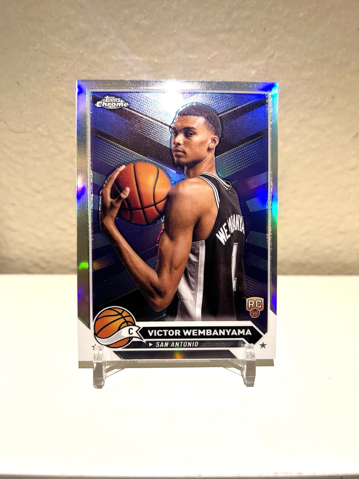 Victor Wembanyama 2023-24 Topps Chrome #1 Silver Refractor Rookie RC ...