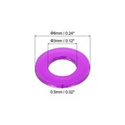 50pcs M3 Countersunk Washer for RC model parts,3mm/0.12 Purple ...