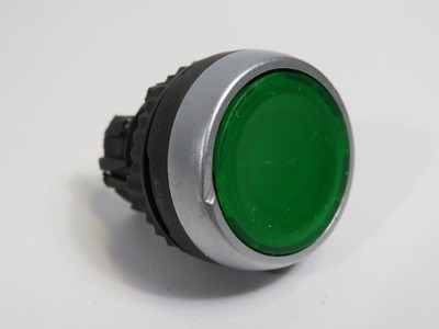 Baco L21AH20 Illuminated Push Button Head 22mm Mom. Green *Scratched ...