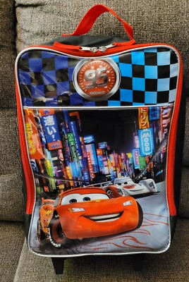 Disney Pixar Cars 2 Tokyo Rolling Bag/Carry on /Luggage/Bookbag | eBay