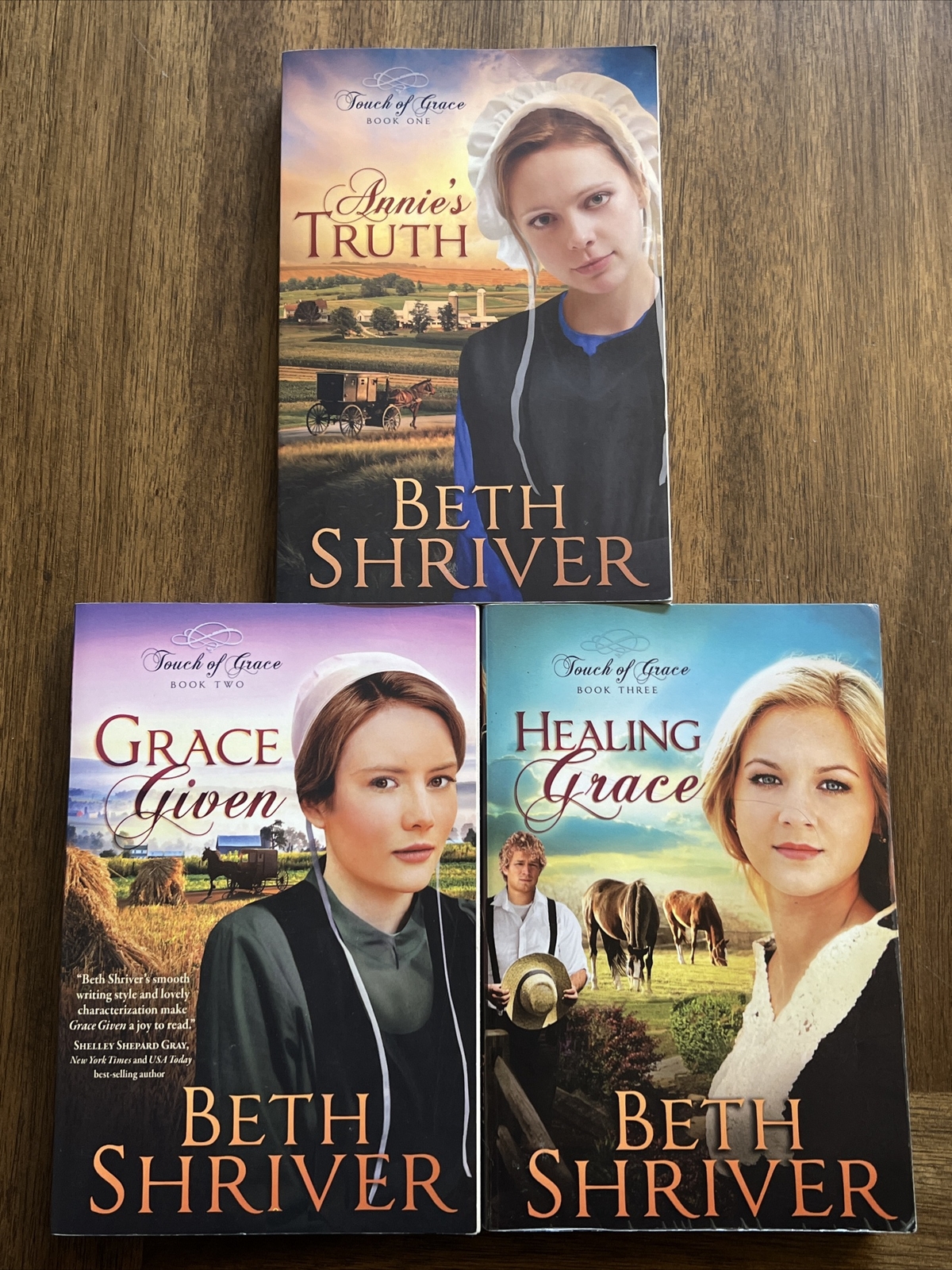 Touch Of Grace Books 1 2 & 3 Paperback Books Beth Shriver Christian ...