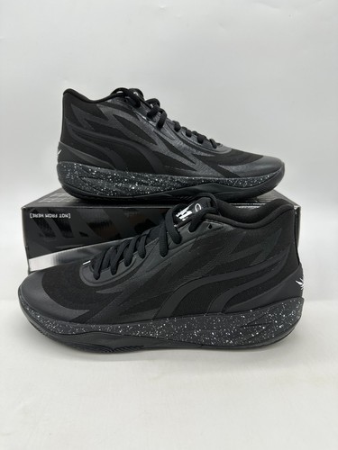 PUMA MB.02 LaMelo Ball Men's size 12 Black "Oreo" Basketball Shoes ...