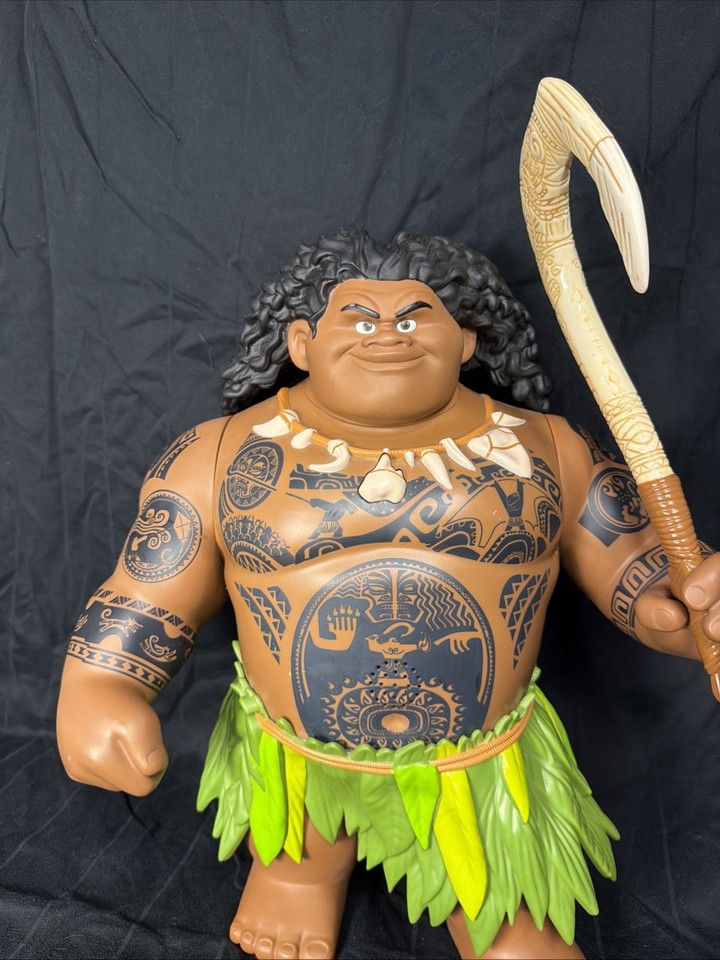 Disney Moana MEGA MAUI Talking Singing Doll 16" Action Figure Toy With ...