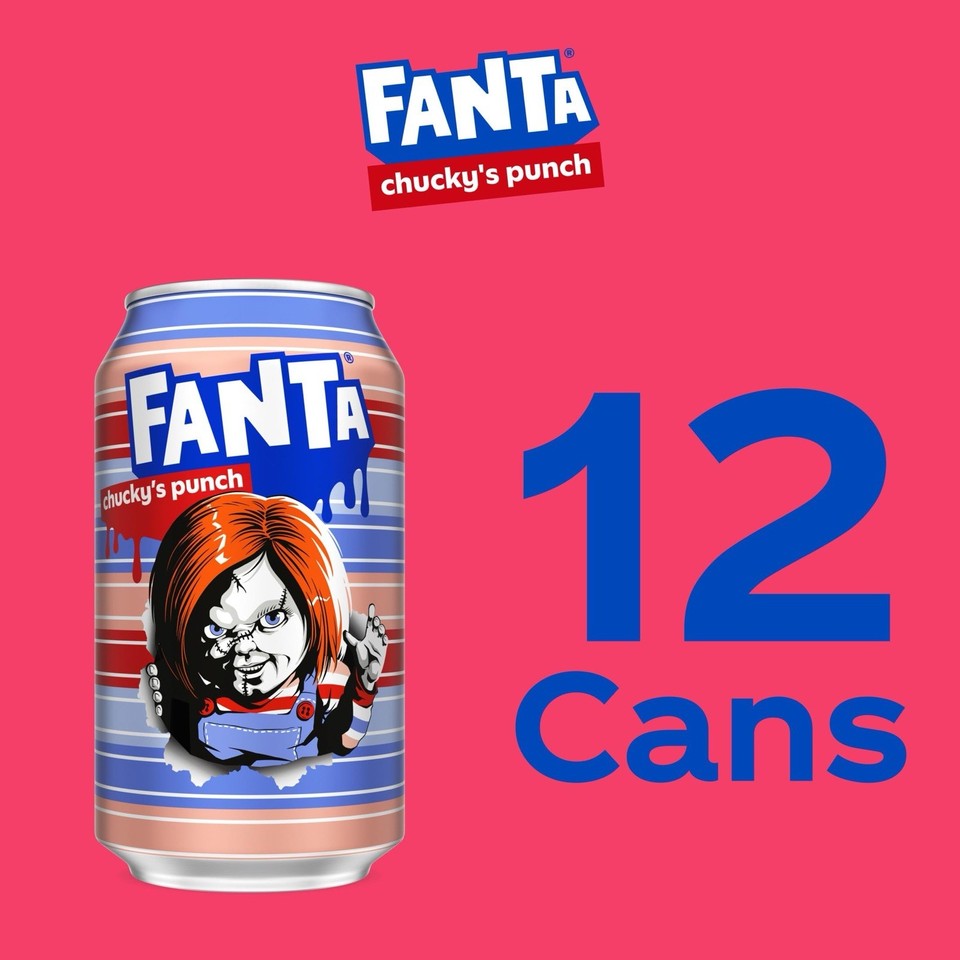 :.Chucky's Punch Halloween 🎃 Edition, Fanta Fruit Punch, 12 fl. oz. 12 pack.: | eBay