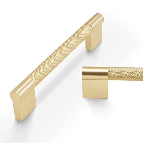 BUKOBYHE 10 Pack 5Inch128mm Brushed Brass Kitchen Cabinet Handles with ...