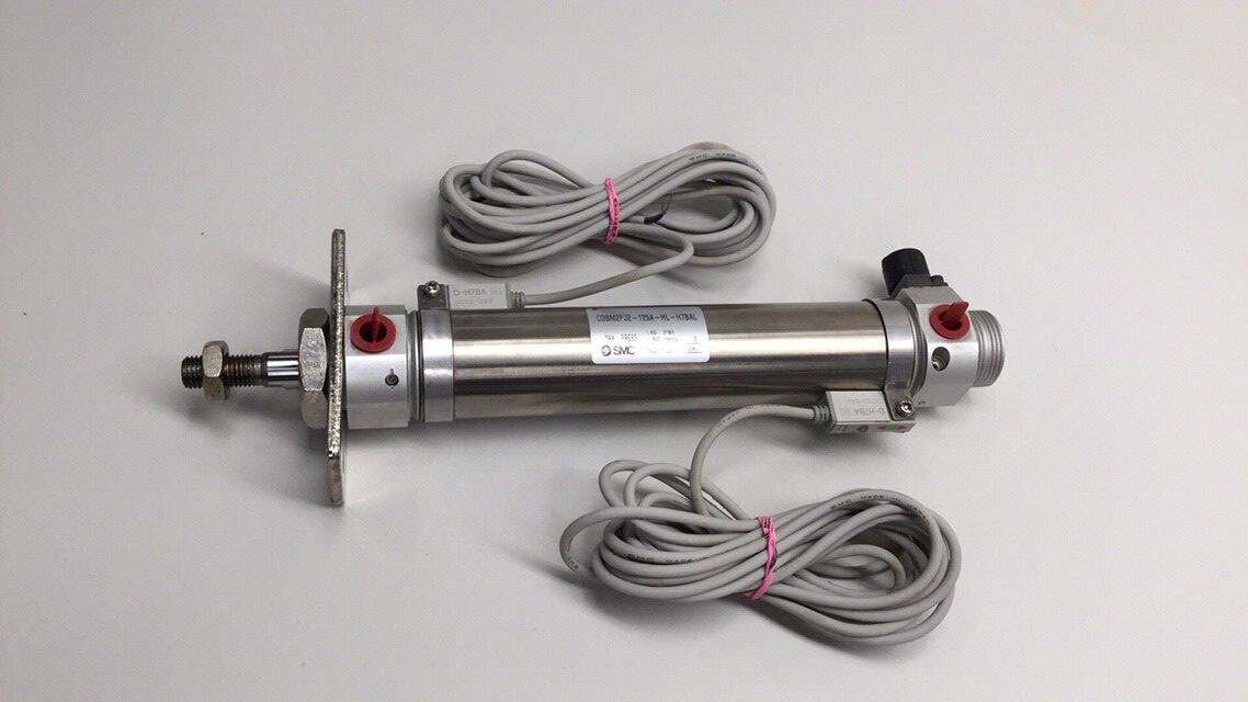 SMC CDBM2F32-125A-HL-H7BAL Used Cylinder End Lock With Switches D-H7BA ...