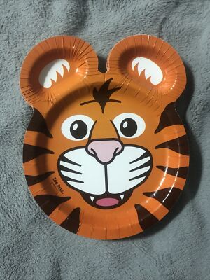 Hefty Zoo Pals Plate Tiger Unused | eBay