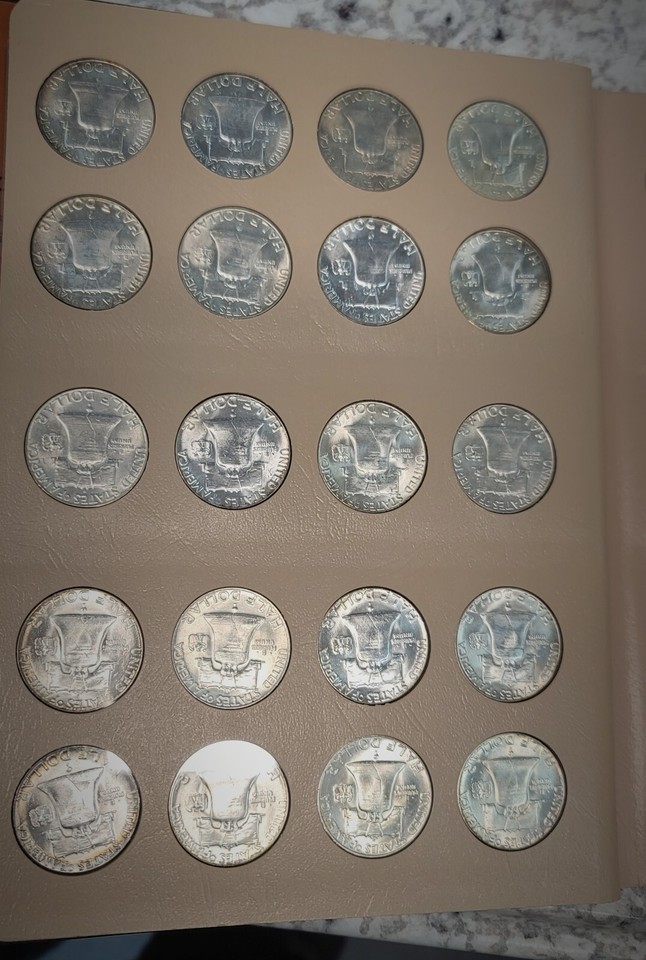 Franklin Half Dollar Set!! Spectacular High Grades All W/Full Cartwheel ...