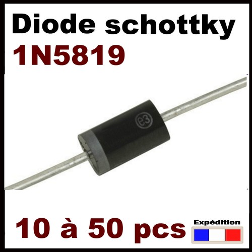 1559# diode SCHOTTKY 1N5819 1A 40V- DO35 - 10 à 50pcs | eBay