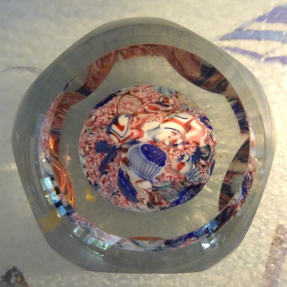 New England Glass NEGC Boston Sandwich Glass Faceted Scramble ...