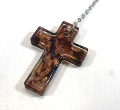 L4 black rose gold B glass cross CAR CHARM mirror ornament Ganz | eBay