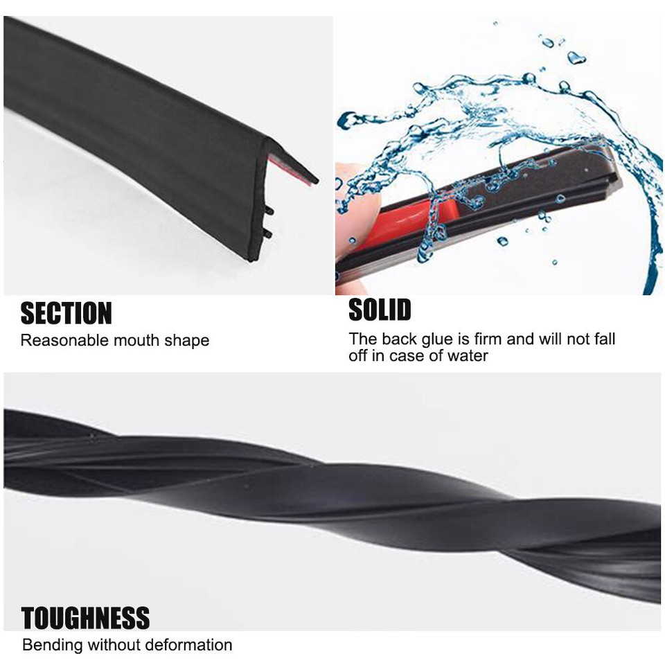V-Shape Car Door Window Edge Moulding Trim Weatherstrip Seal Strip ...