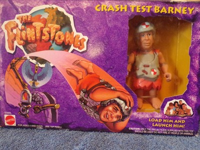 The Flintstones "Crash Test Barney" With Catapult Accessory | eBay