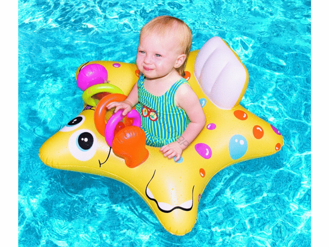 Inflatable Starfish BABY Seat pool FLOAT Colorful beach SAFE Toys lake ...