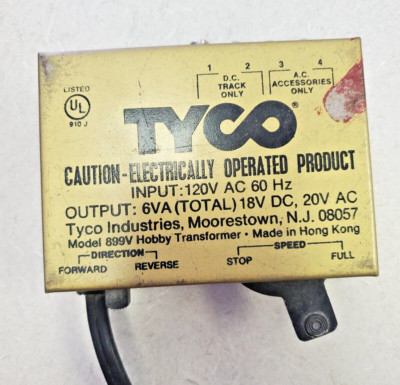 Vintage Tyco Transformer 120v HO Scale Hobby Model 899V Hong Kong | eBay