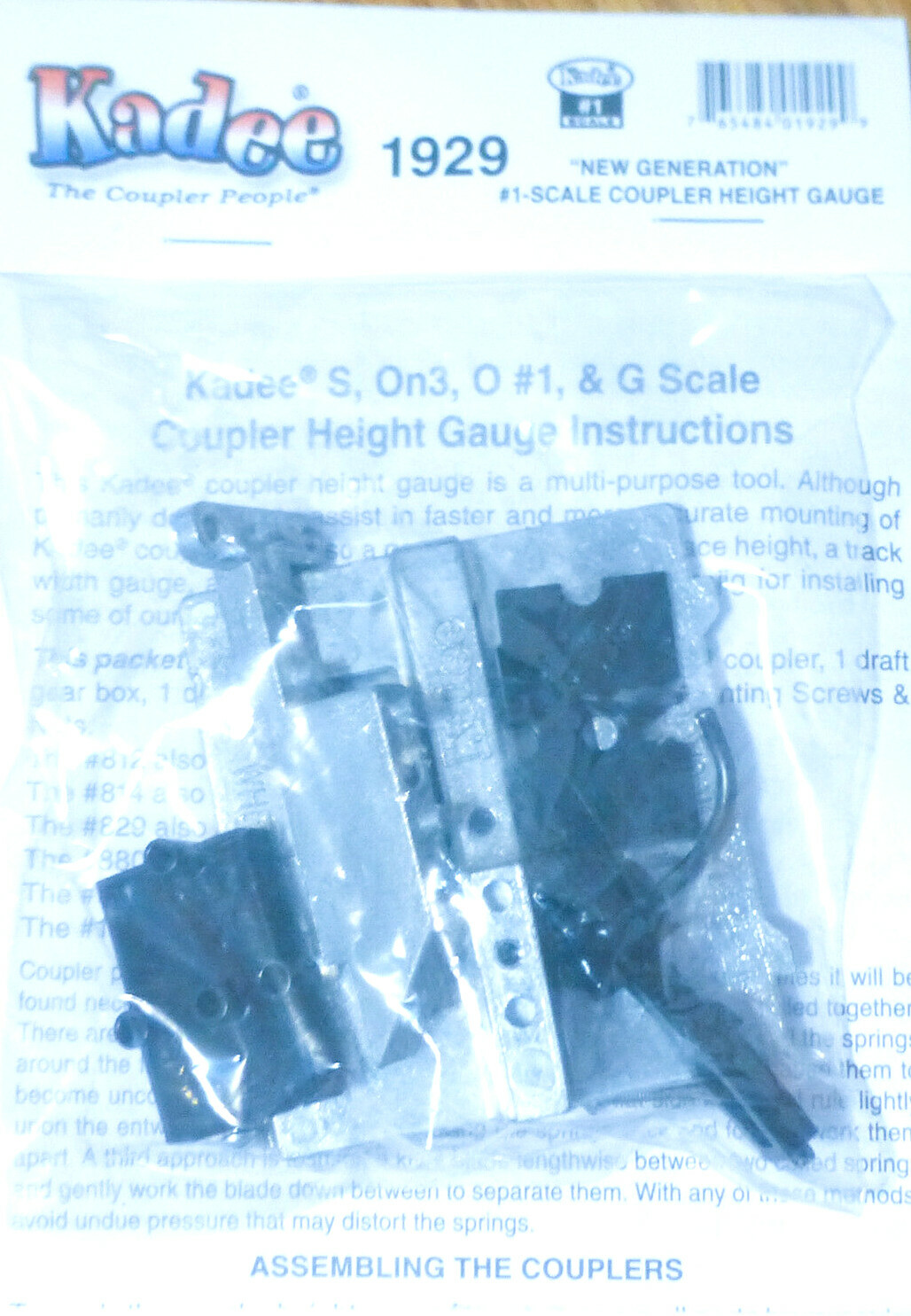 Kadee #1929 (#1 Scale) Magne-Matic Knuckle Coupler Height Gauge -- For ...