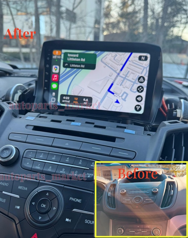 For Ford Escape 2013-2019 Android 13 Wireless Carplay Car Radio Stereo ...