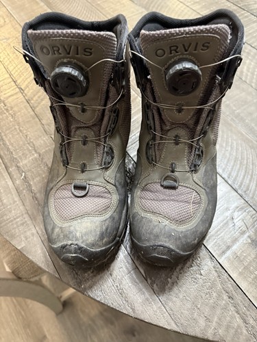 Size 10 - ORVIS PIVOT WADING BOOT W/BOA CLOSURE SYSTEM VIBRAM 6Y7A2109 ...
