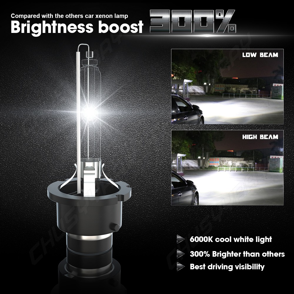 D2S HID Xenon Headlight Bulbs For Infiniti G35 2005-08 G37 2008-14 ...