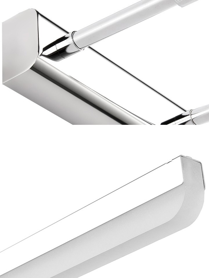 16W LED Vanity Lighting Retractable Wall Light Acrylic Mirror Front ...