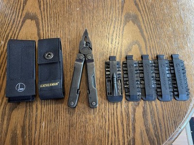 Leatherman Super Tool 300 Black Oxide Multi-Tool with Sheaths And Bits ...
