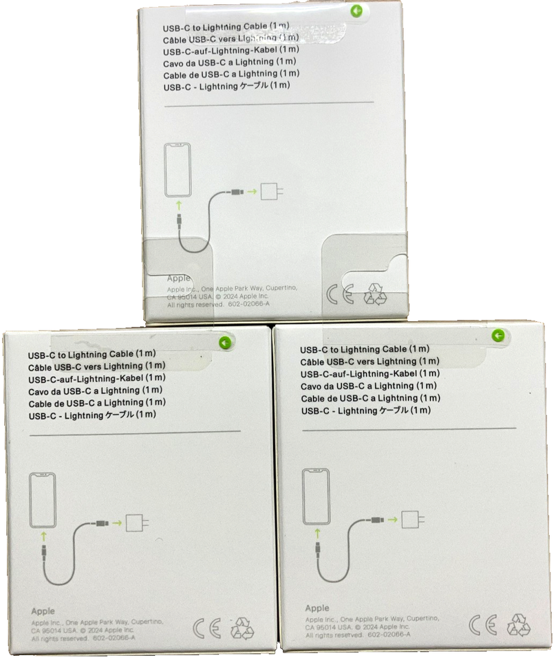 *Lot of 3pcs* Apple USB-C To Lightning Cable (1M) A1703 | eBay
