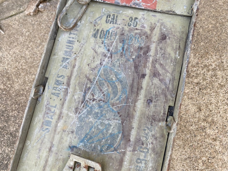 ORIGINAL WWI US ARMY MODEL 1906 M1903 RIFLE .30-06 CAL AMMO TIN CRATE ...