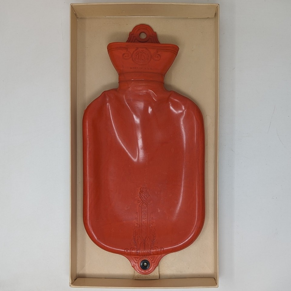 Vintage U.S. Peerless Combination Syringe 2 1/4 qt Red Rubber Bag Box ...