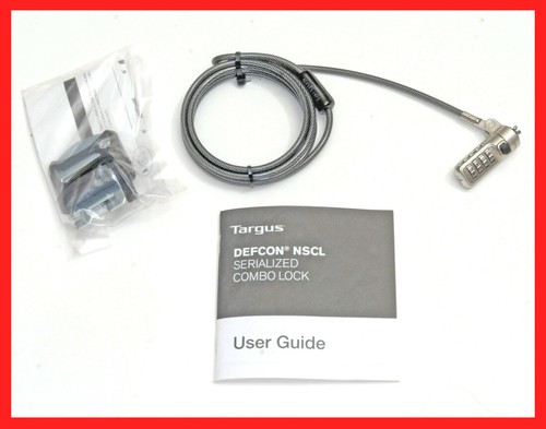 TARGUS Defcon NCL Combo Cable Lock - Model ASP66GLX - NEW | eBay