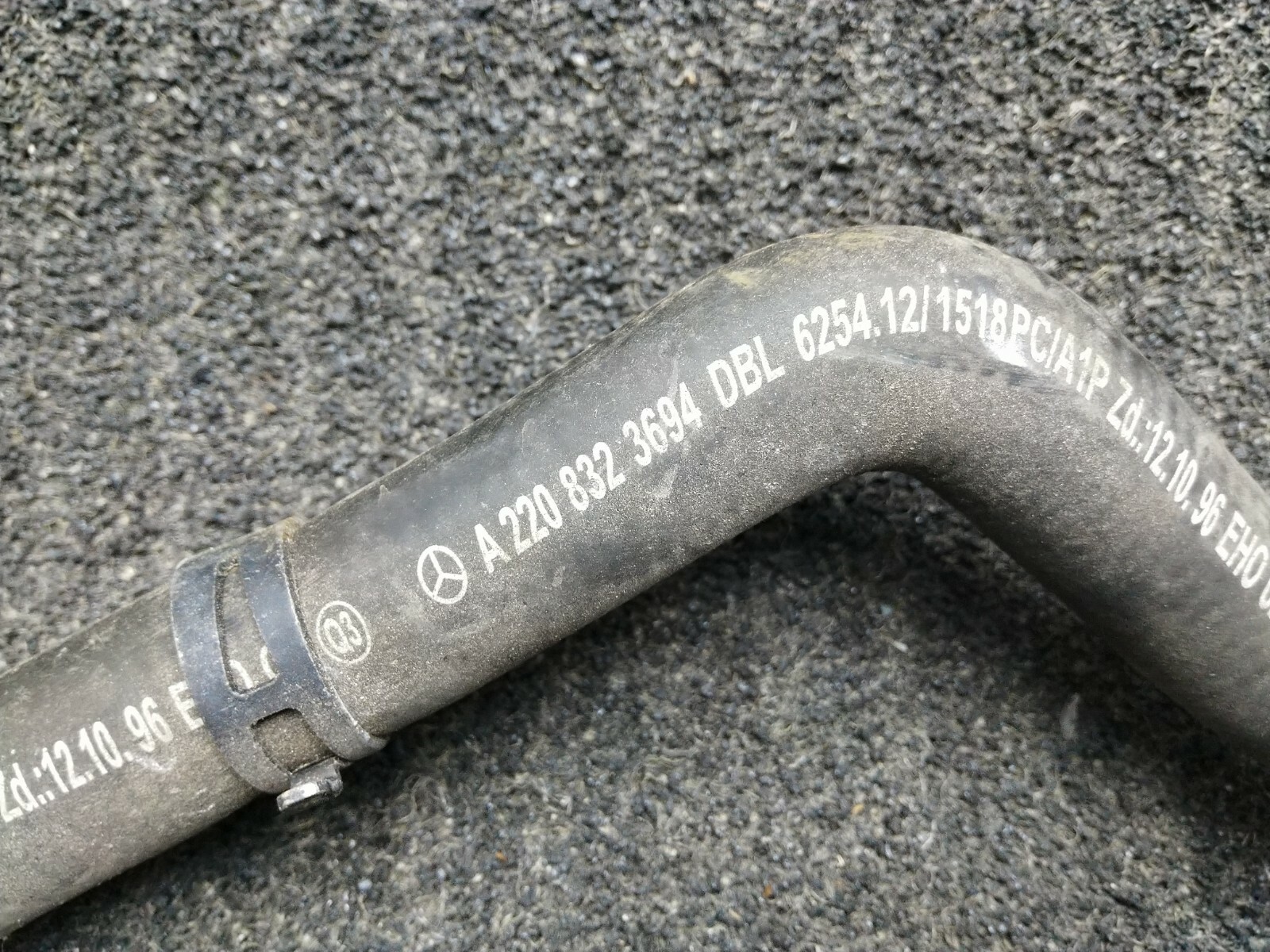 Mercedes W220 S Class Radiator Heater Water Coolant Hose Pipe ...
