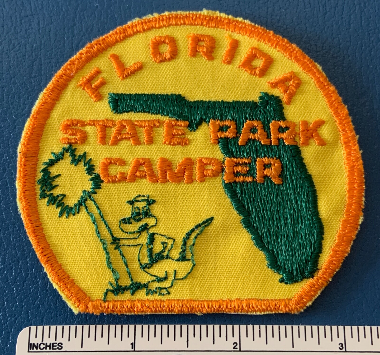 Vintage FLORIDA STAE PARK CAMPER Souvenir PATCH Hike Camp Badge FL ...